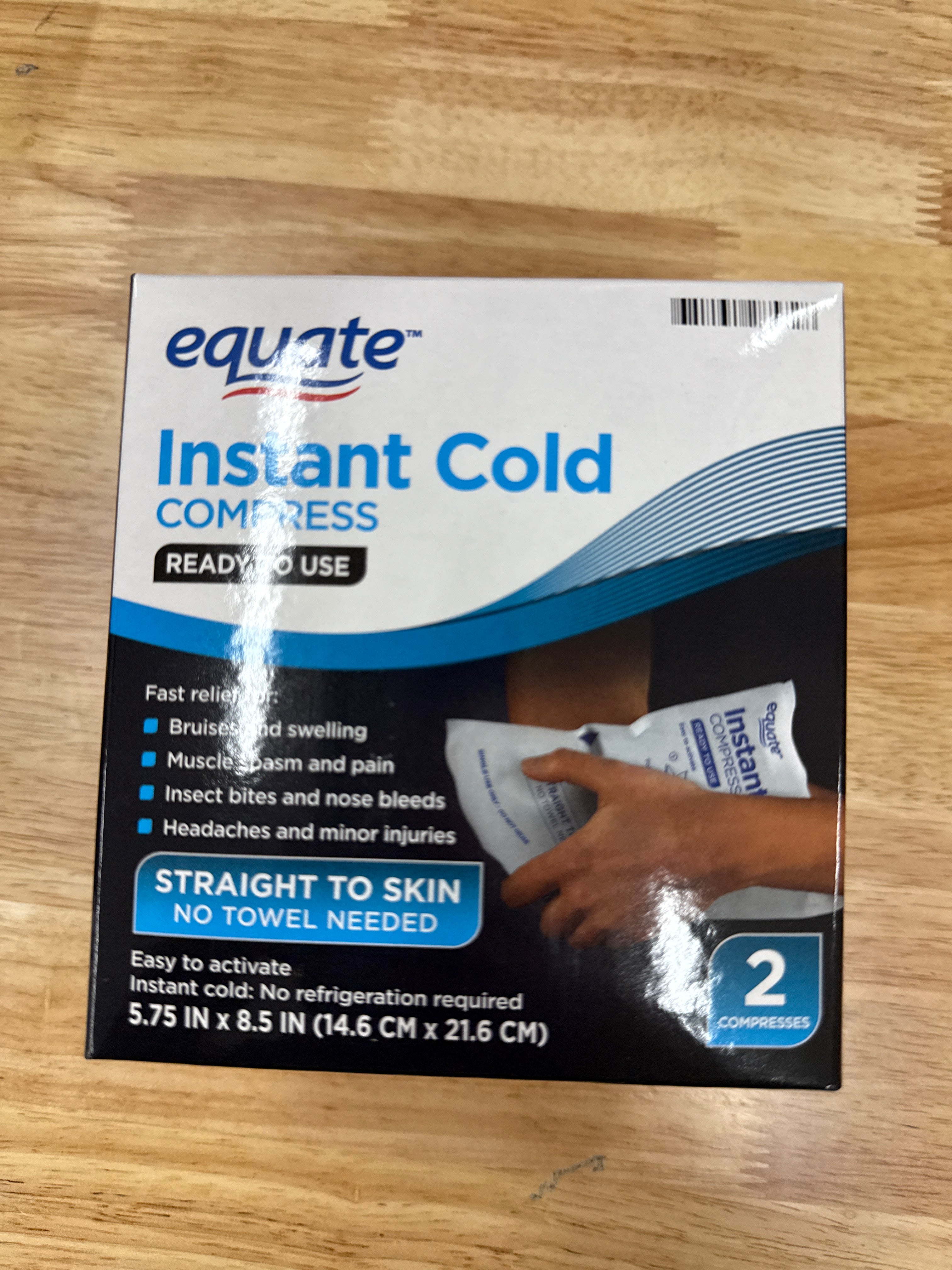 Equate Instant Cold Compress 2pk – Sheboygan Discount Warehouse